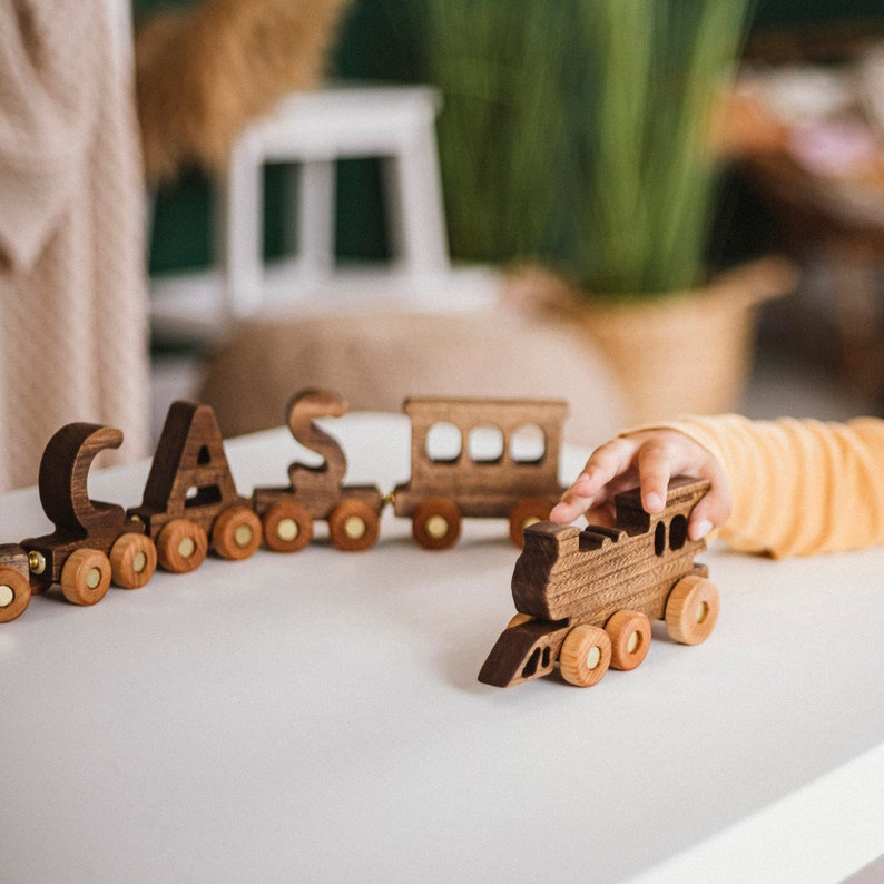 Custom Wooden Train With Name – The R Crafts